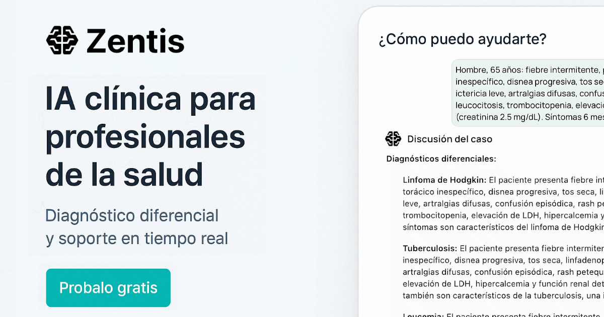 Zentis | IA Clínica para Profesionales de la Salud